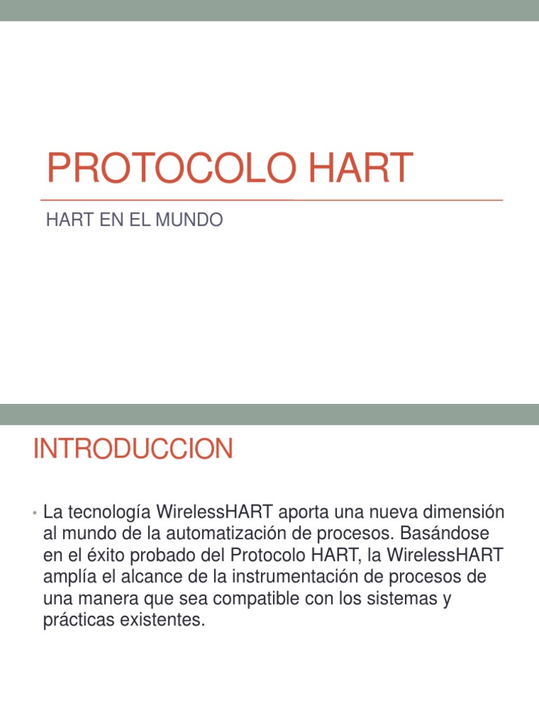 Aplicaciones Protocolo Hart | PDF | Poco | Hardware de la computadora