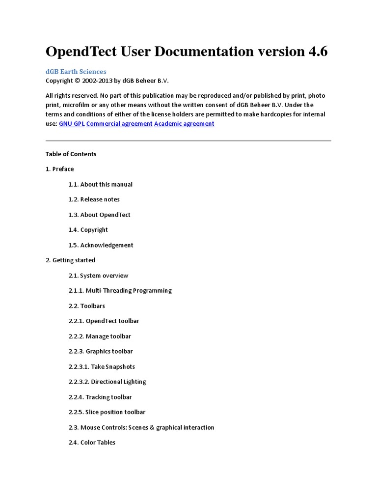 Opendtect | PDF | Thread (Computing) | Icon (Computing)