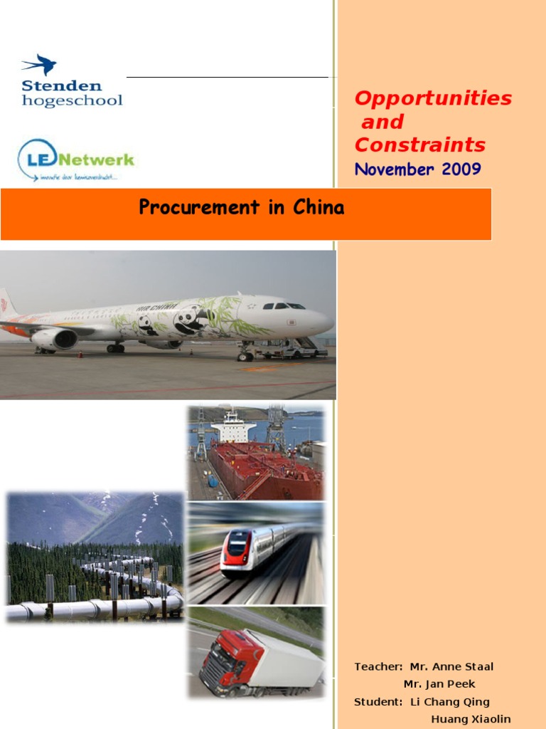 Procurement in China | PDF | China | World Politics