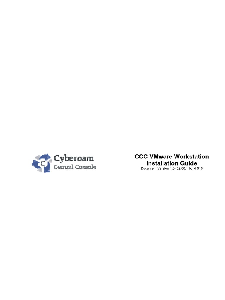 CCC VMware Workstation Installation Guide | PDF | Port (Computer Networking) | V Mware