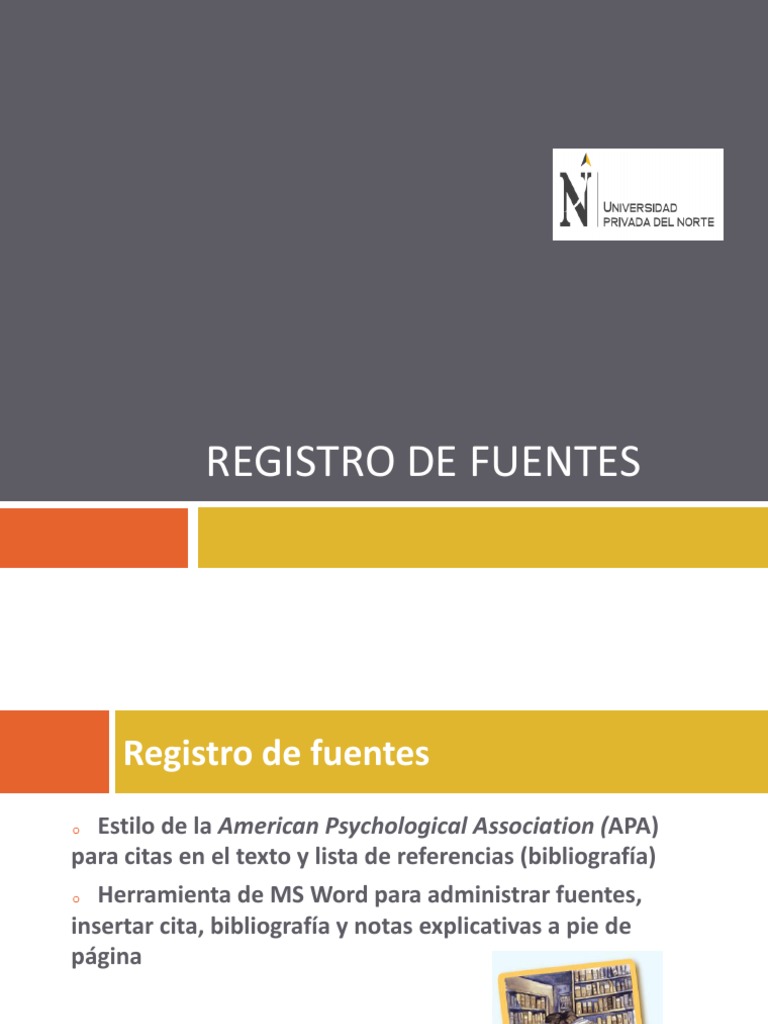 Registro de Fuentes Apa | Bibliografía | Comillas
