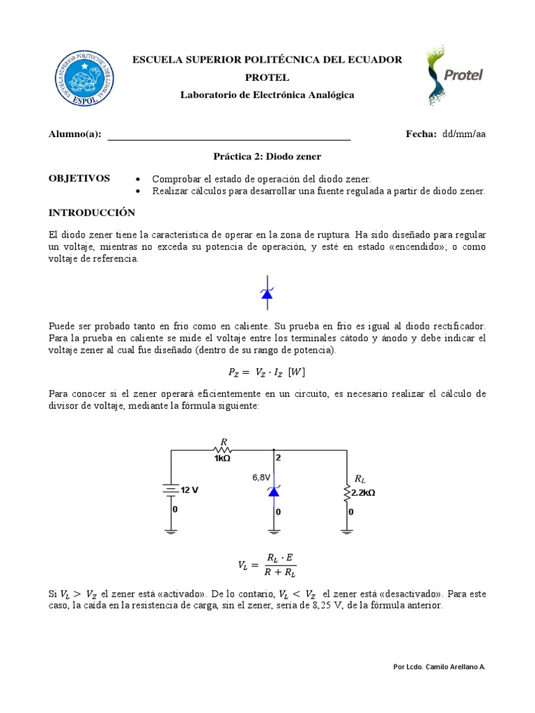 Elec Analogica Lab 02 | PDF | Diodo | Electrónica
