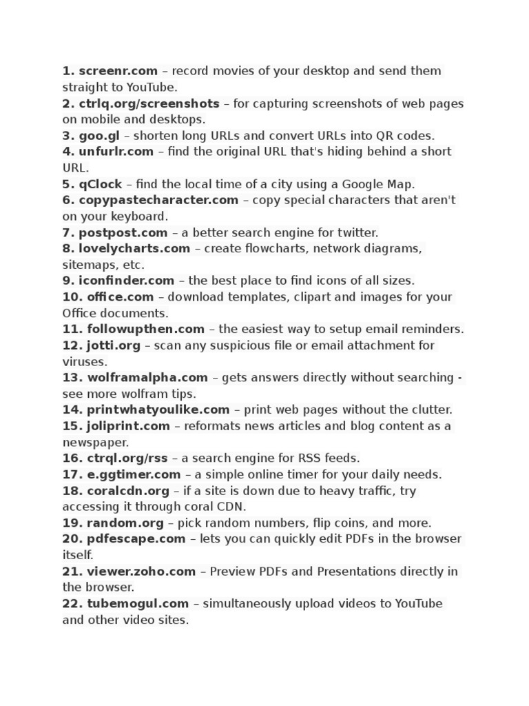 List of Websites That Can Be Useful for Anyone | Websites | World Wide ...