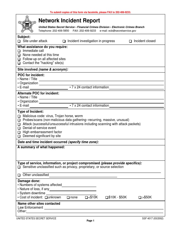 Incident Response - Form | PDF | Malware | Firewall (Computing)
