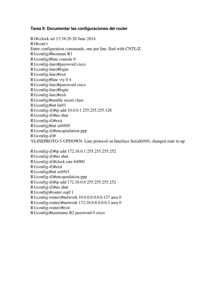 Configuración de enrutamiento y seguridad en tres routers | PDF | Enrutador (Computación ...