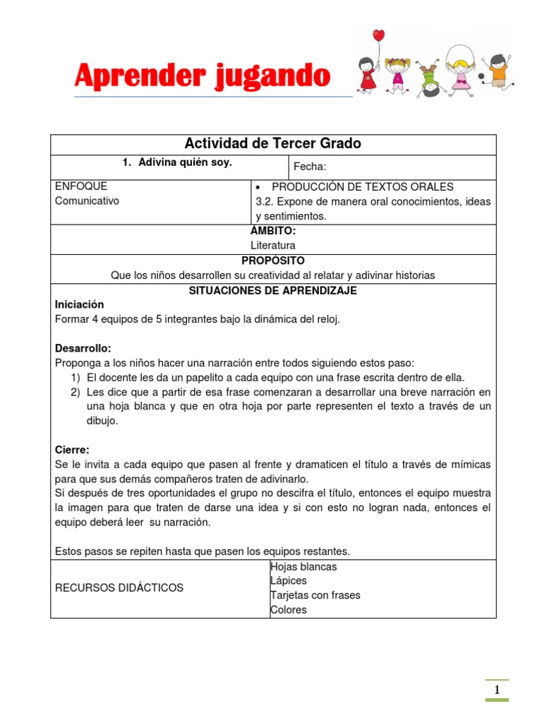 Adivina Quien Soy | PDF