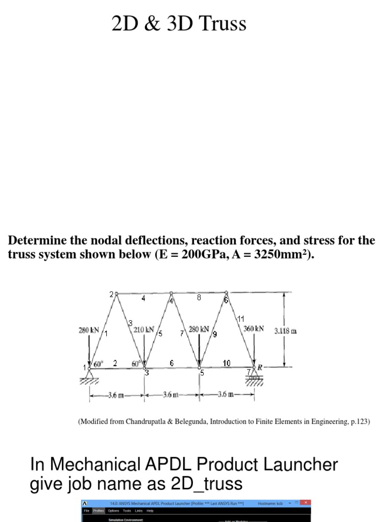 2D & 3D Truss | PDF | Truss | Stress (Mechanics)