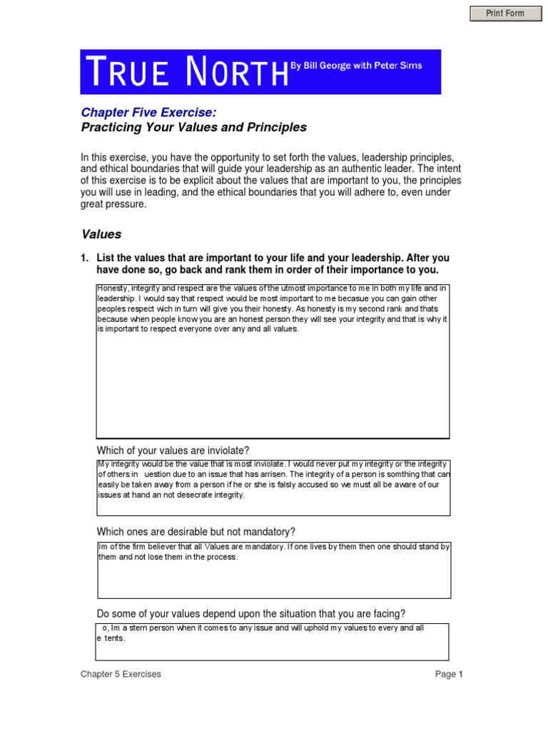 Chapter 5 Exercises | PDF | Integrity | Psychological Concepts