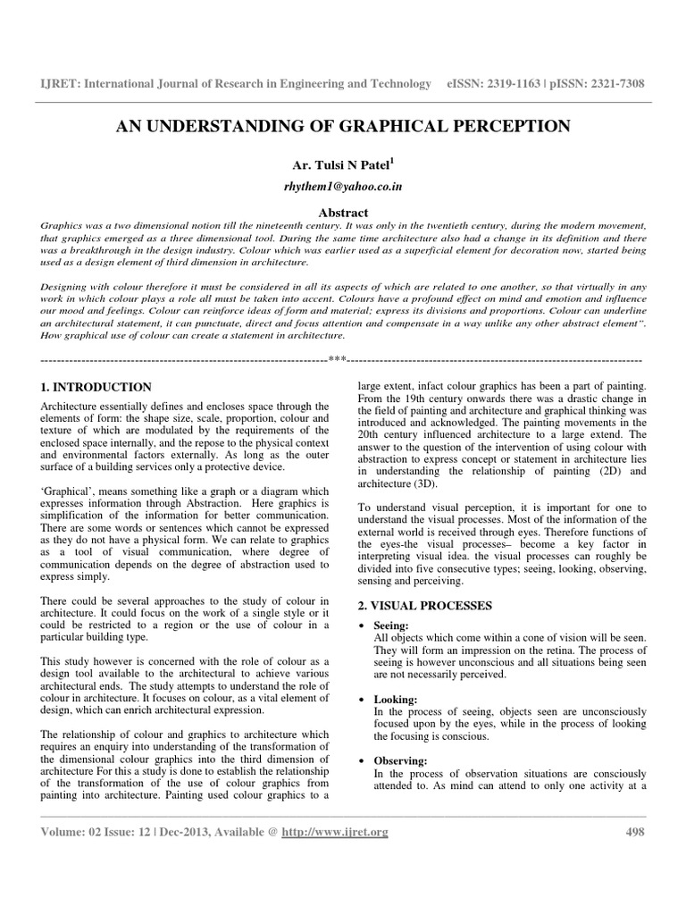An Understanding of Graphical Perception | PDF | Perception | Design