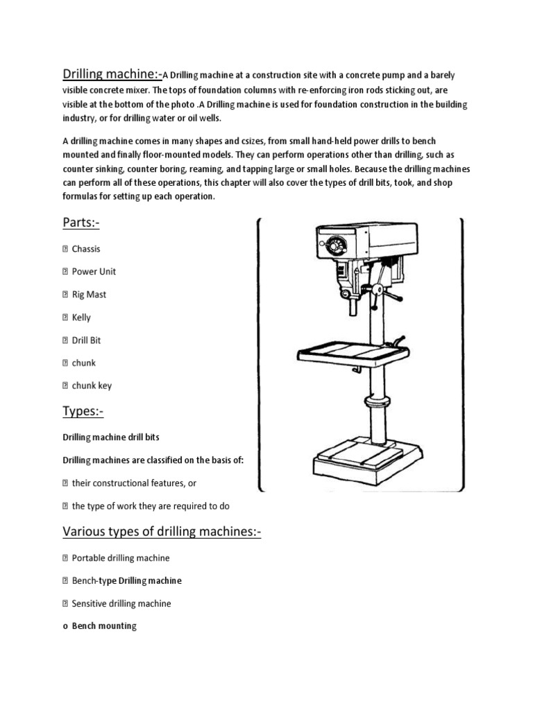 Drilling MC Manual | PDF | Drill | Drilling