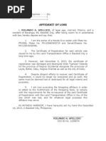 Affidavit of Loss - Pagibig Id | PDF