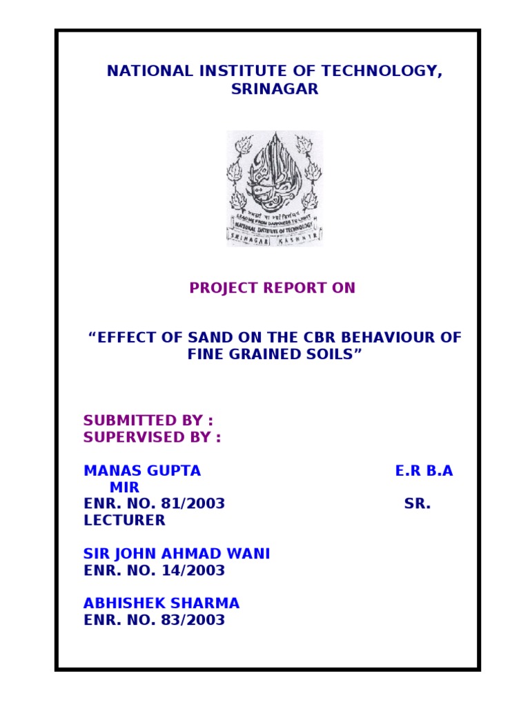 Effect of Sand on CBR of Fine Soils | PDF | Soil | Science
