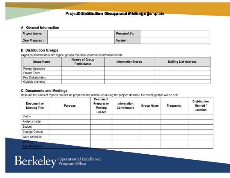Project Distribution Groups Template | PDF | Business | Computers
