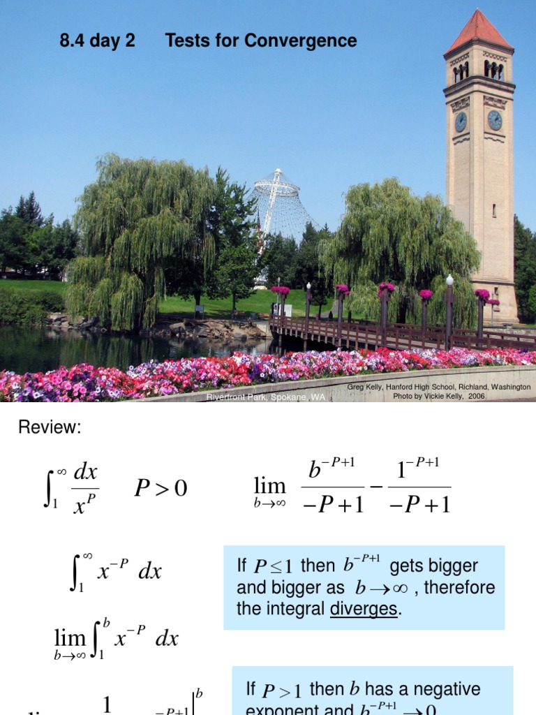 Convergence Tests in Calculus | PDF | Complex Analysis | Mathematical ...