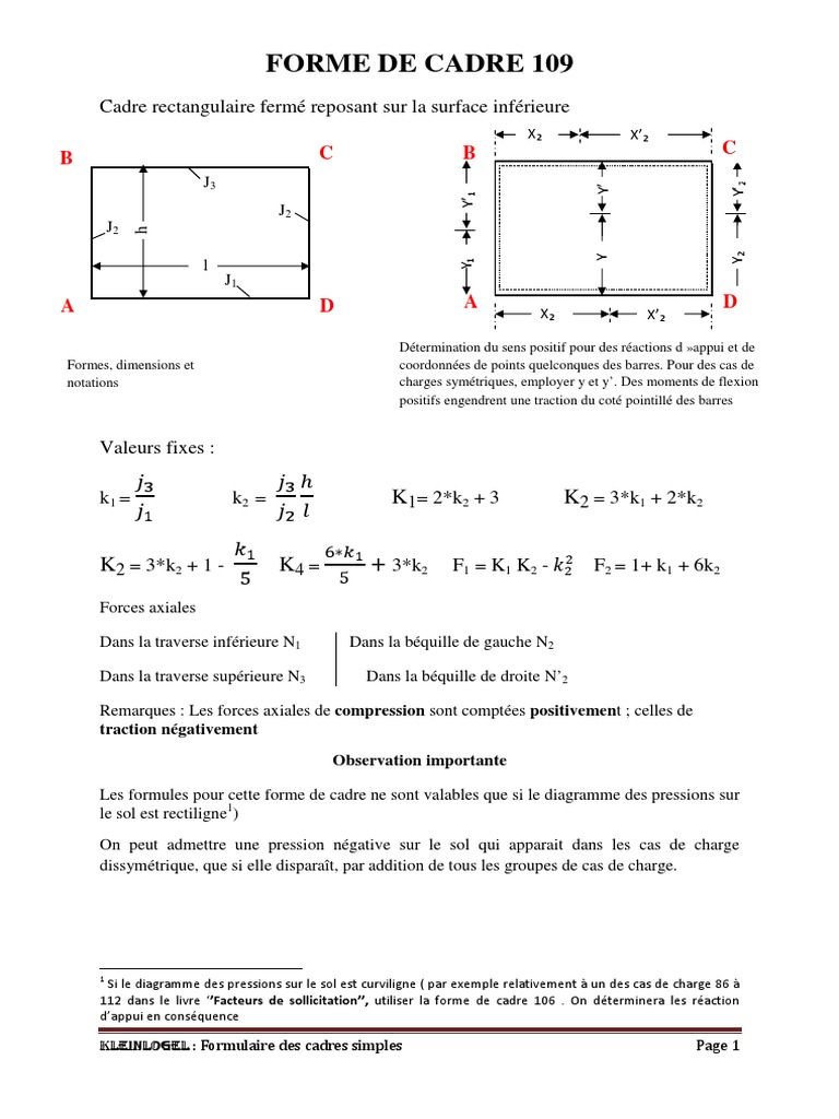 Formulaire des Cadres Simples | PDF