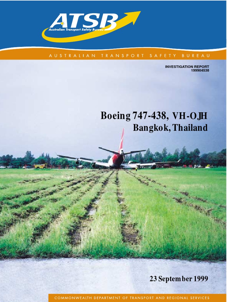 B747 Overrun Incident Report: VH-OJH | PDF | Airport | Air Traffic Control