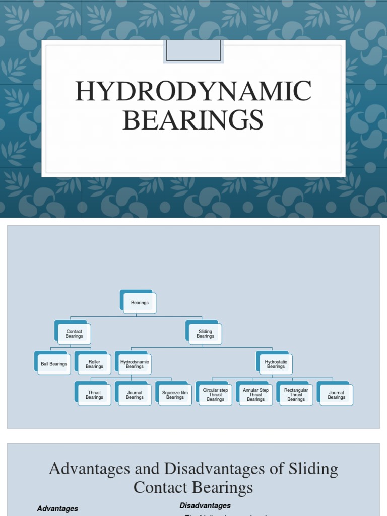Overview of Hydrodynamic Bearings | PDF | Bearing (Mechanical) | Fluid ...