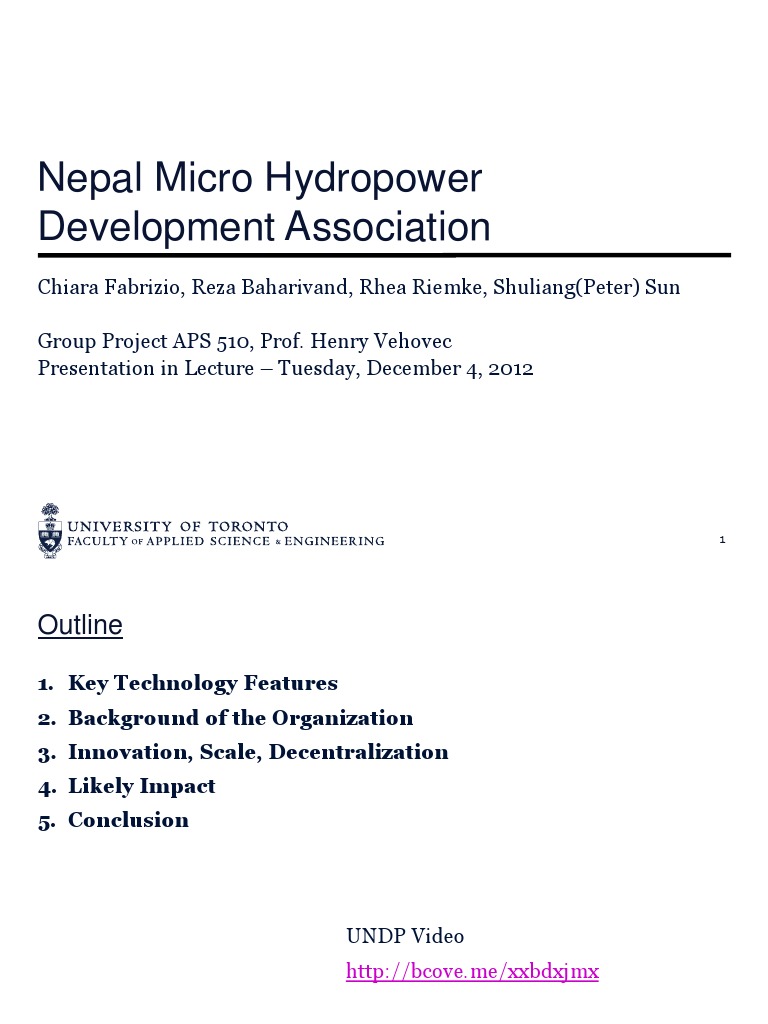 Presentation - Nepal Micro Hydro Development Association (NMHDA ...
