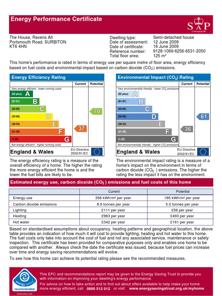Technical Pack Building Survey and EPC Certificates Residential ...