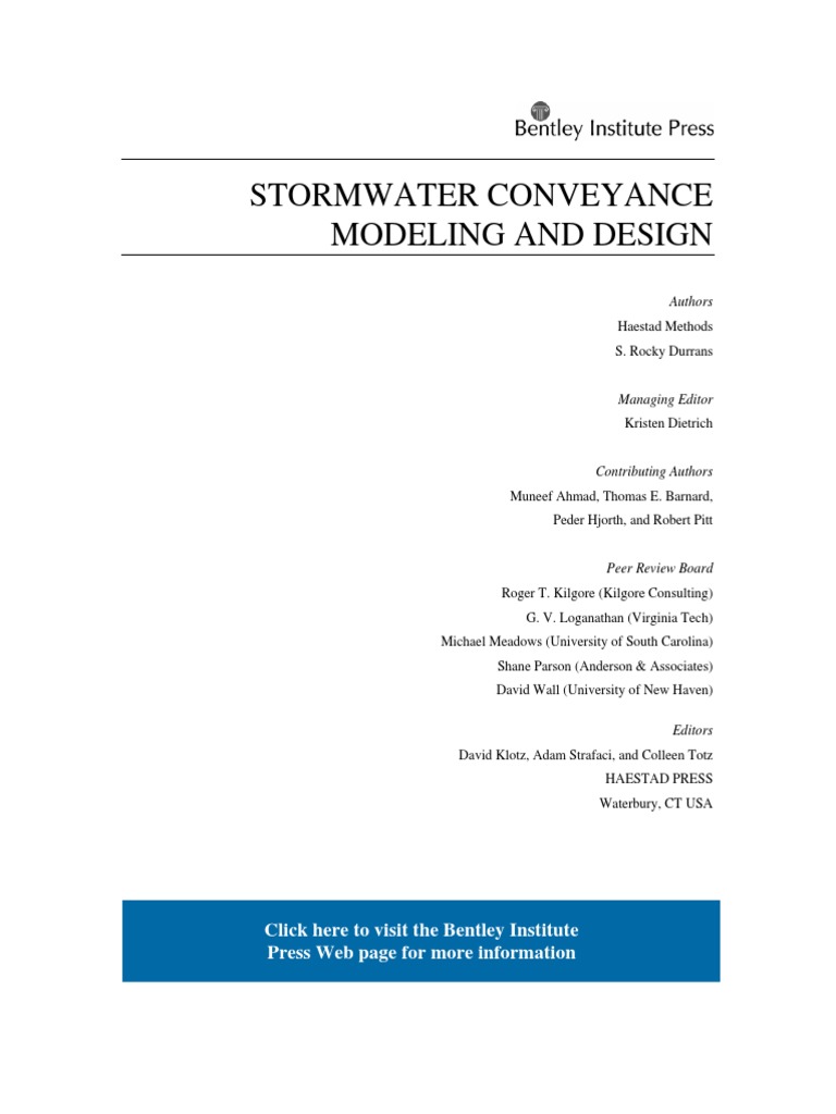 Stormwater Conveyance Design Overview | PDF | Stormwater | Combined Sewer