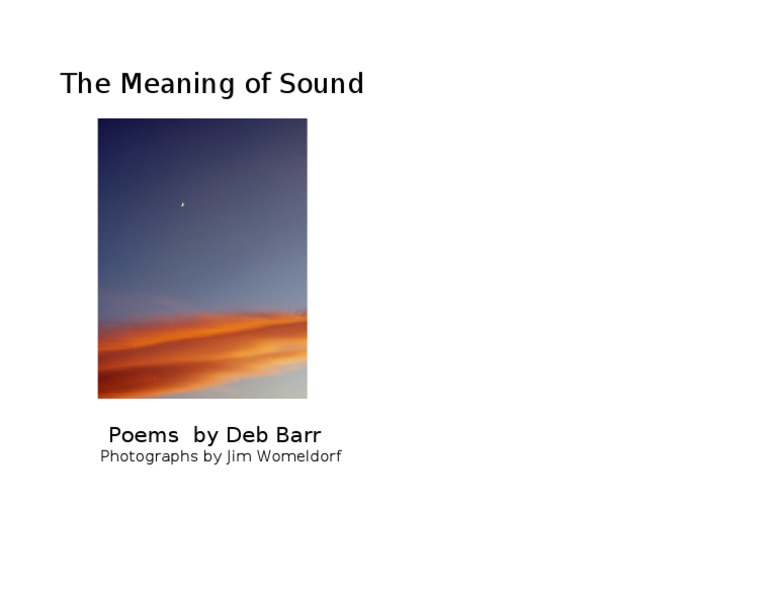The Meaning of Sound | PDF