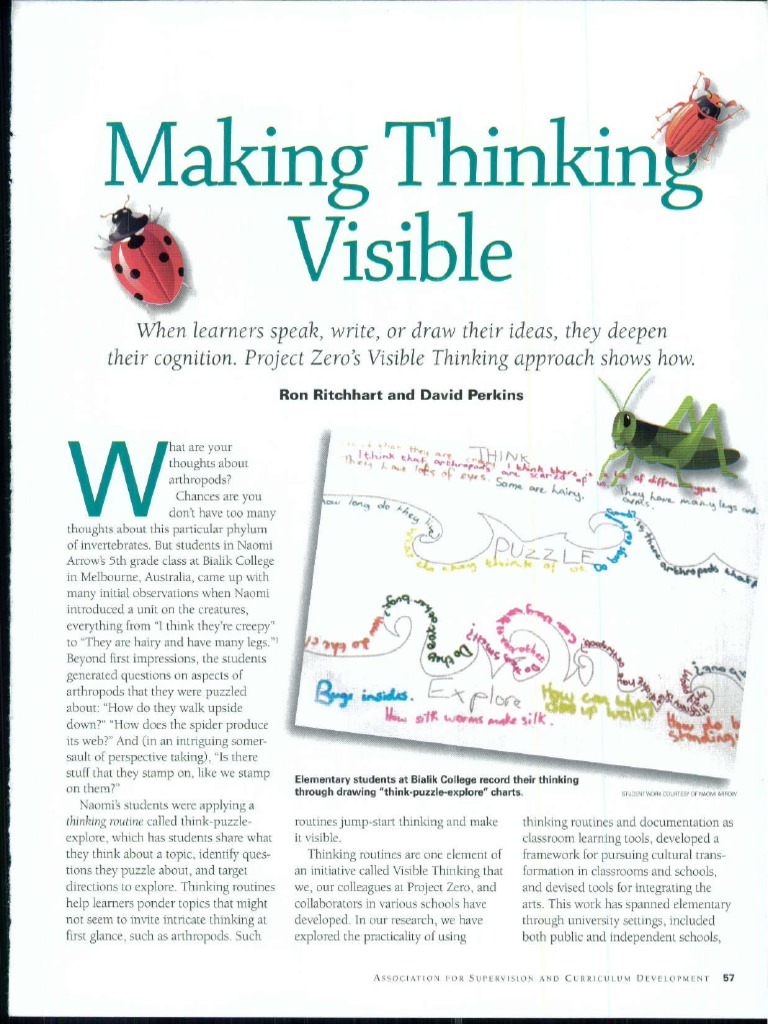 Making Thinking Visible | PDF