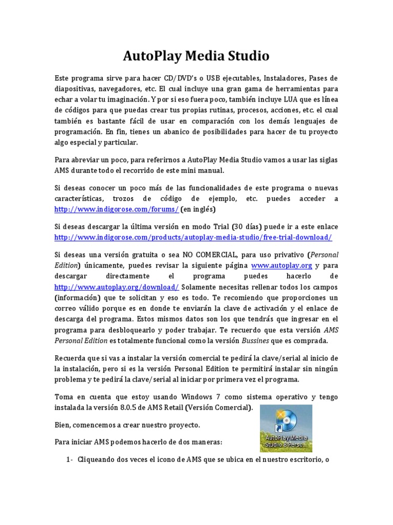 Guía de AutoPlay Media Studio 8 | PDF | Programa de computadora ...
