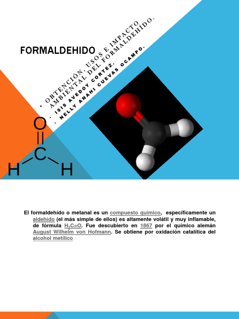 Usos y obtención del formaldehído | PDF | Formaldehído | Sustancias ...