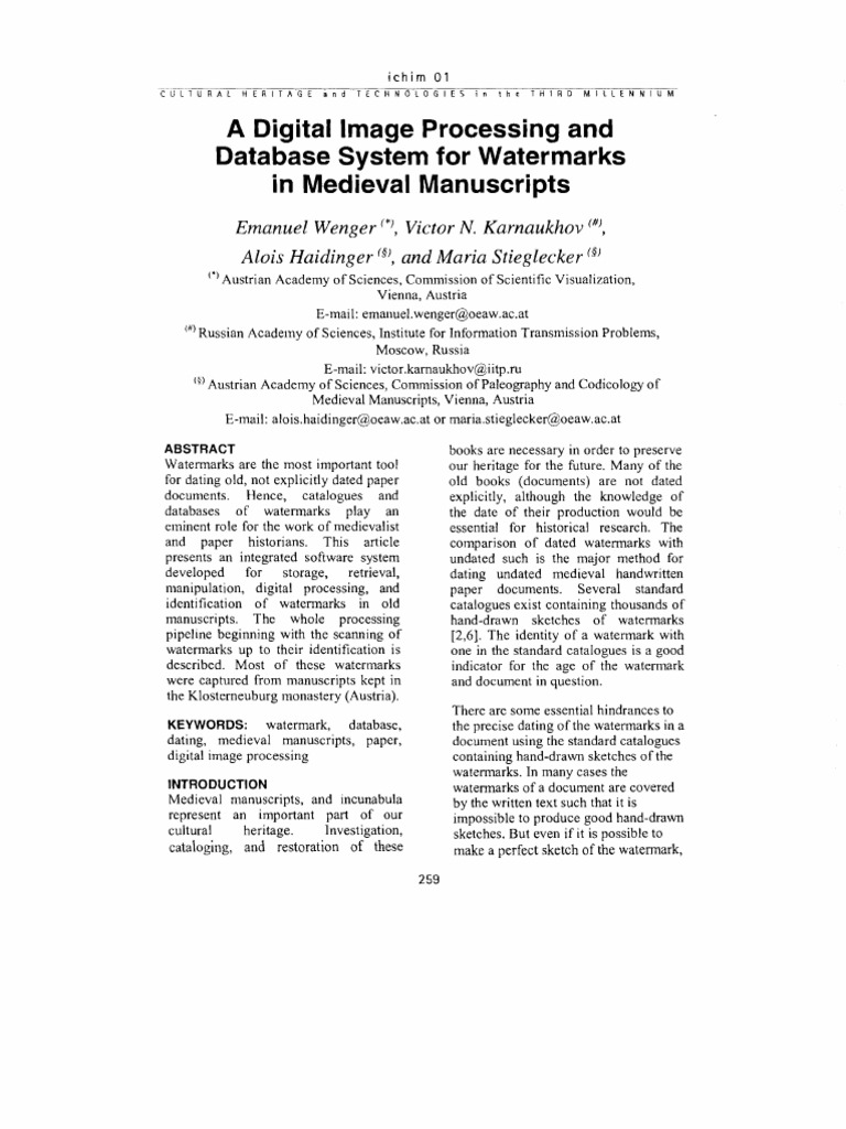Watermark | PDF | Image Scanner | Databases
