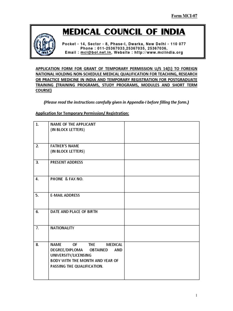 Temporary Registration Non-Schedule | PDF | Postgraduate Education ...