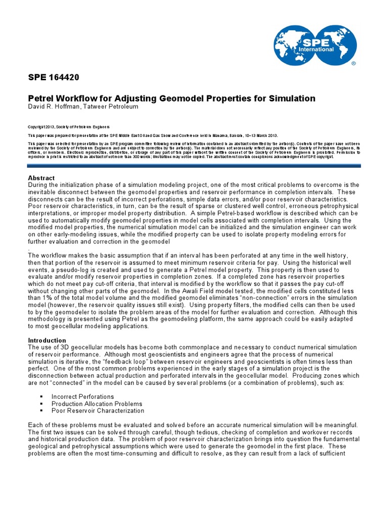 Petrel Simulation | Download Free PDF | File Format | Computer Simulation