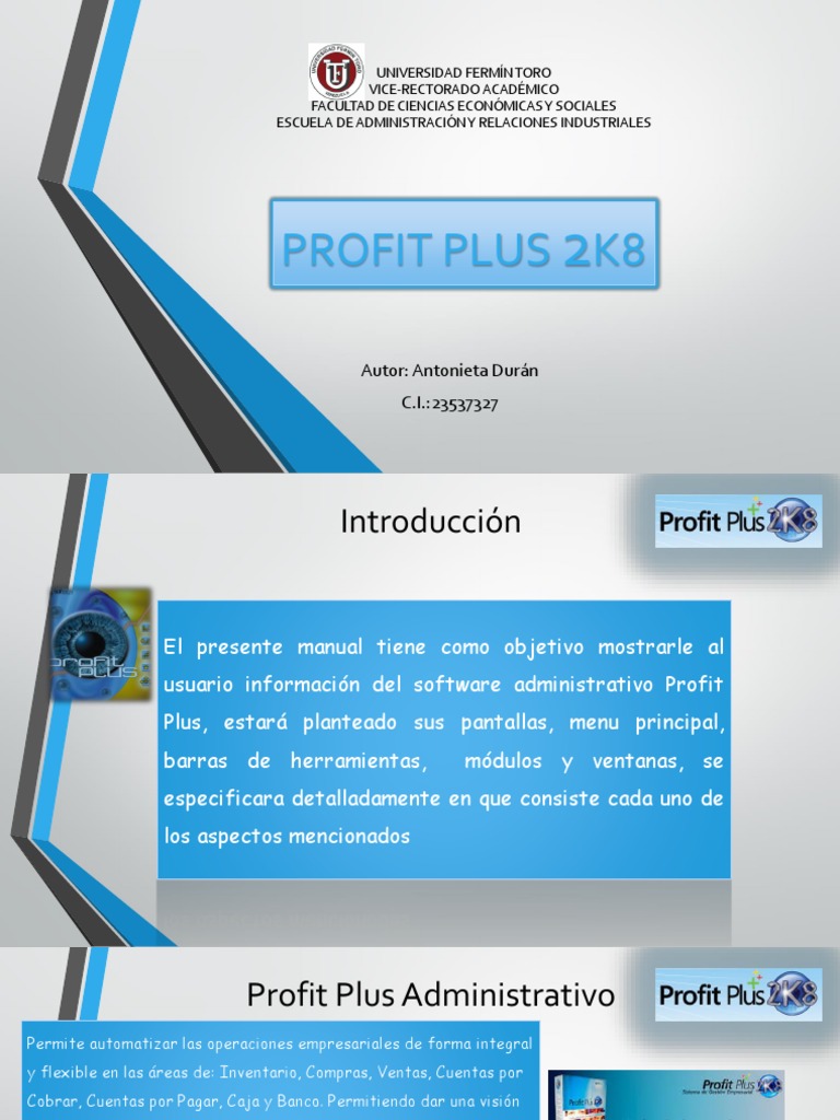 Manual de Profit Plus PDF | PDF | Windows 2000 | Microsoft Windows