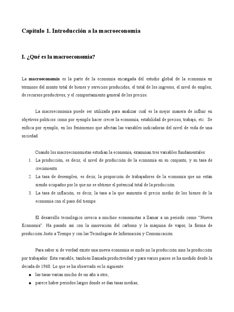 Introduccion A La Macroeconomia PDF | PDF | Inflación | Producto Interno Bruto
