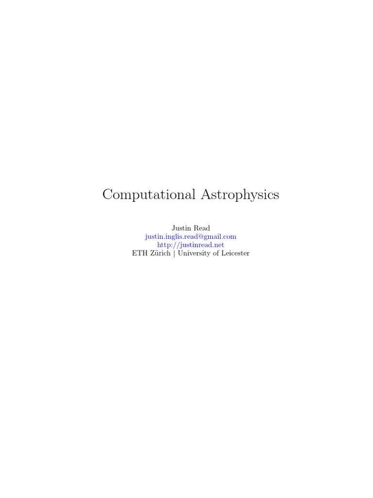 Computational Methods in Astrophysics | PDF | Science & Mathematics