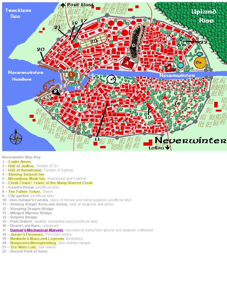 Map of Neverwinter | PDF | History