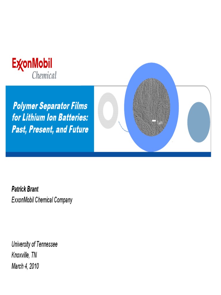 Polymer Separator Films | Lithium Ion Battery | Battery (Electricity)