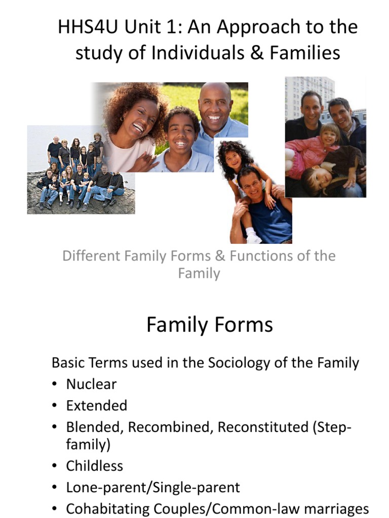 Different Family Forms Functions of The Family | Download Free PDF ...