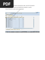 COOIS Process for Production Order | PDF
