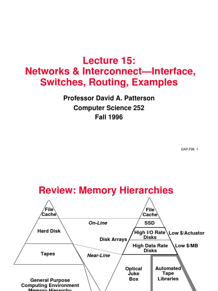 Networks & Interconnect-Interface, Switches, Routing, Examples | PDF | Ethernet | Routing