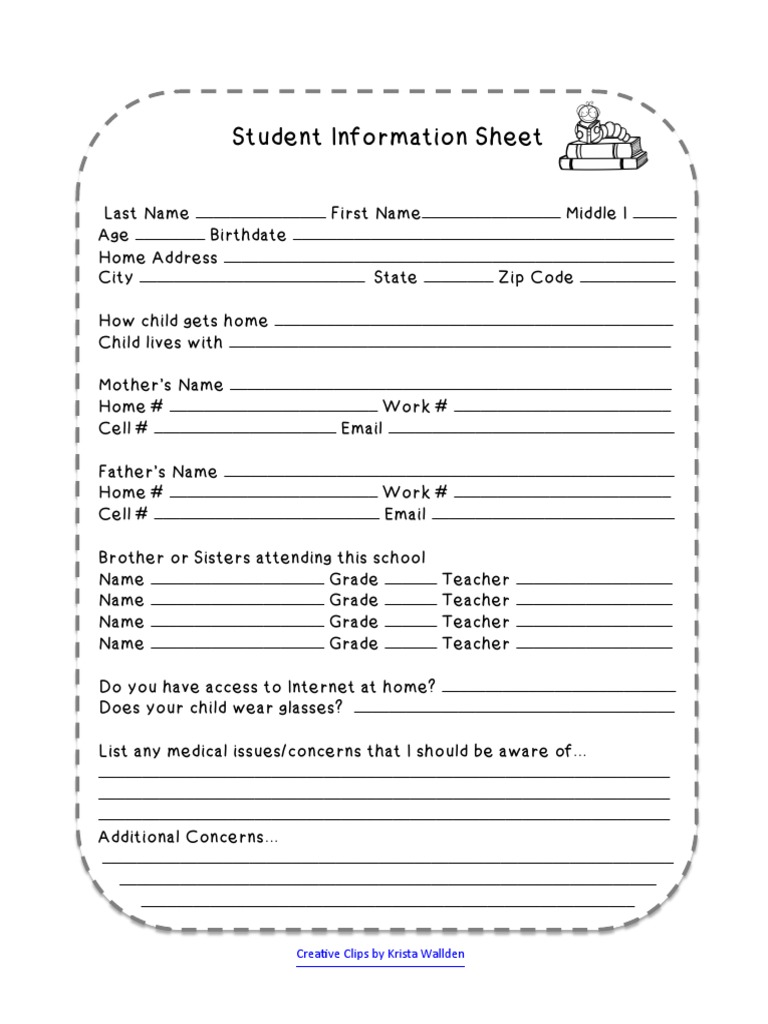 Studentiformationsheet | PDF | Wellness