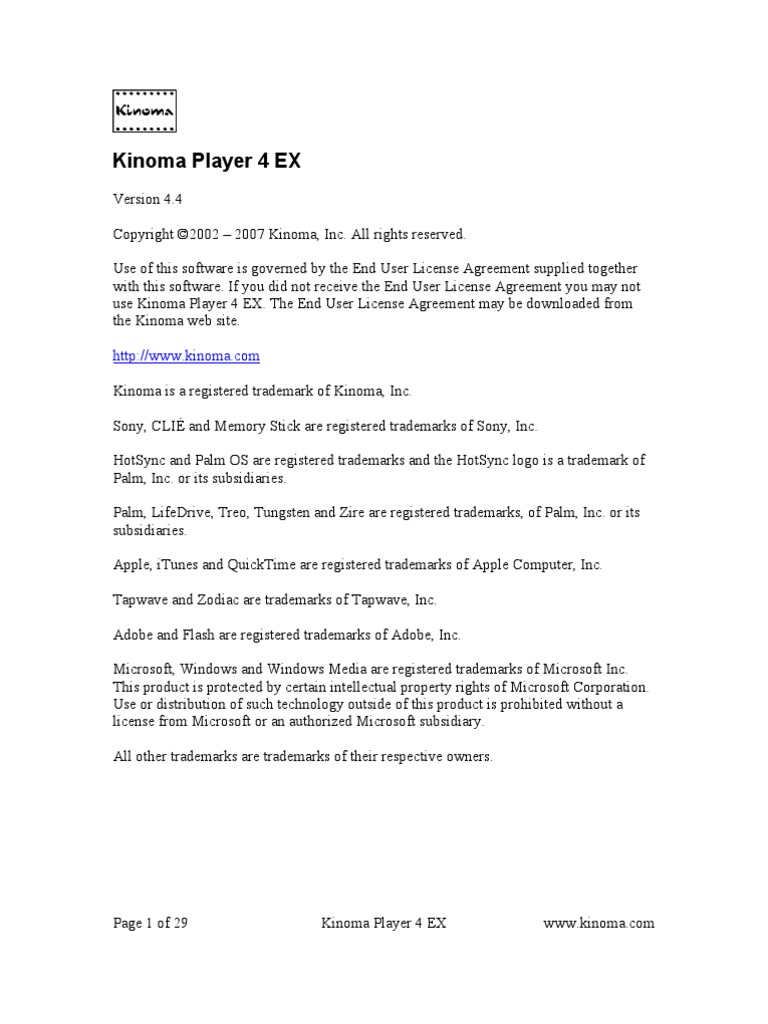 Activate Kinoma Player - The best free software for your - blogginggenie