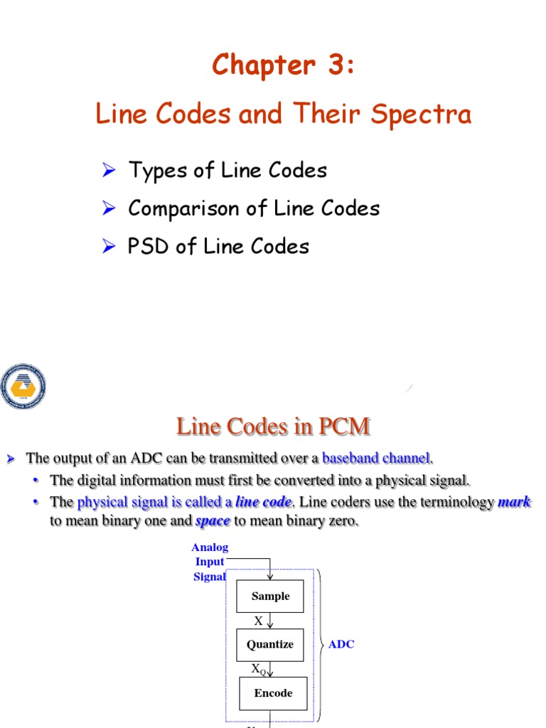 Line Codes | PDF | Analog To Digital Converter | Encodings