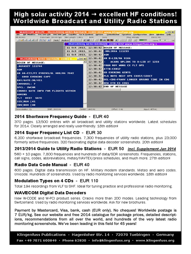 Shortwave & Radio Frequency Guide | PDF | Business | Computers