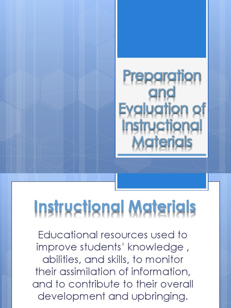 Instructional Materials For English | PDF | Graphics | Communication