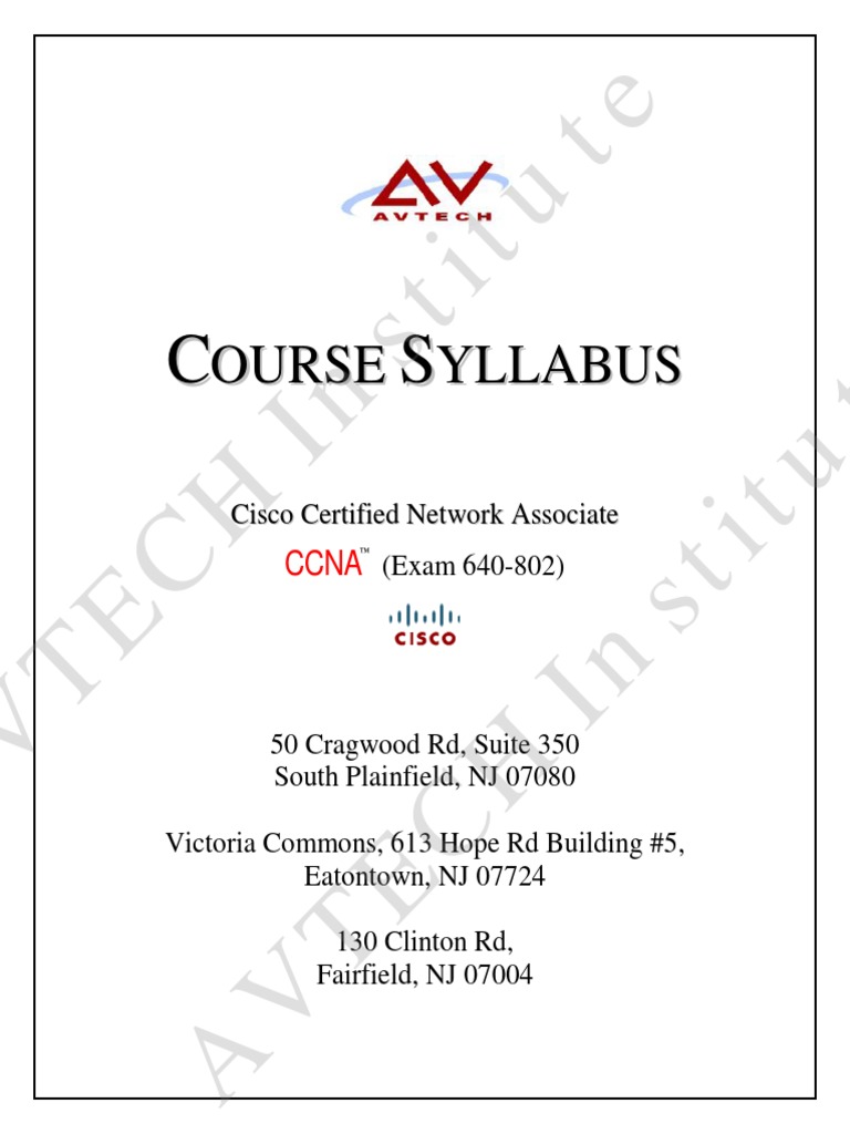 Course Syllabus CCNA | PDF