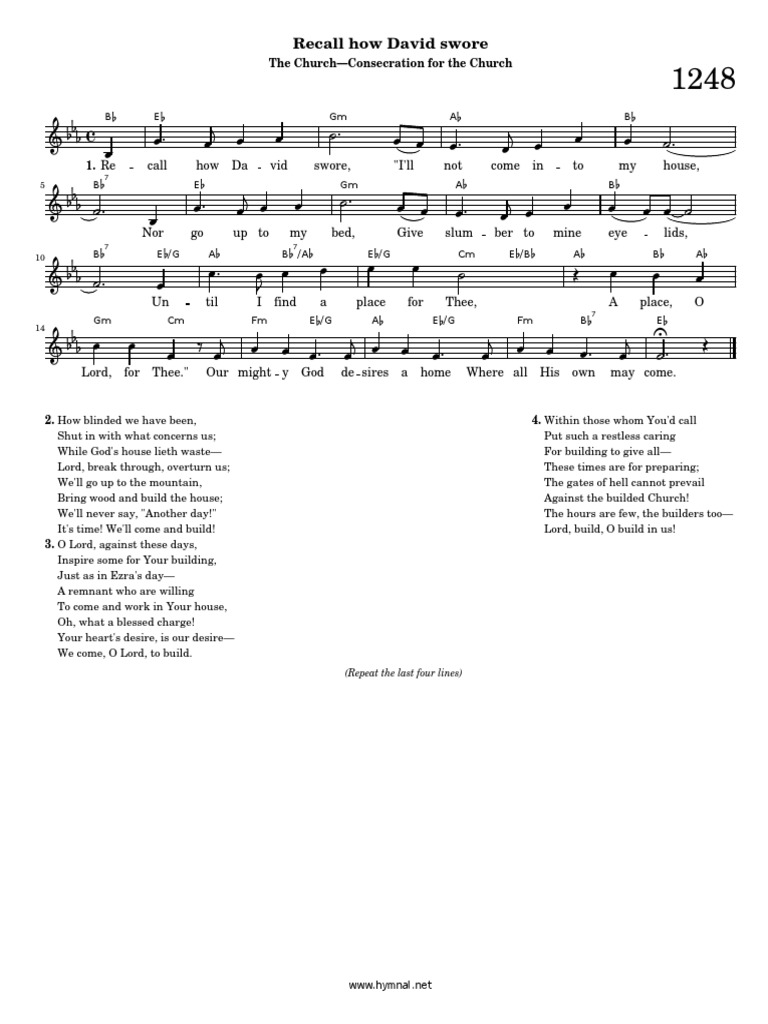 David's Commitment to God's House | PDF