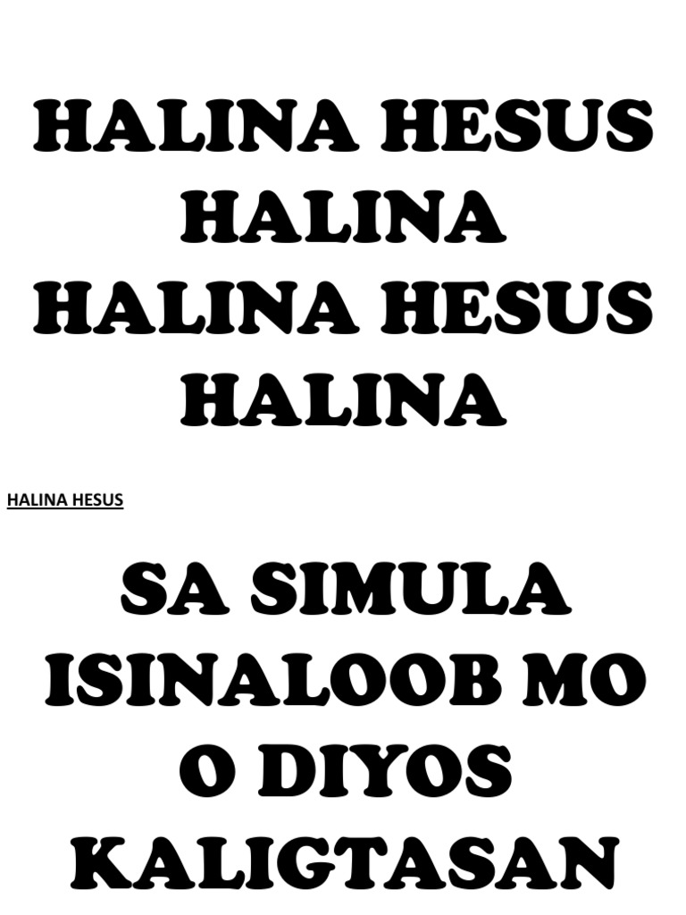 Halina Hesus | PDF