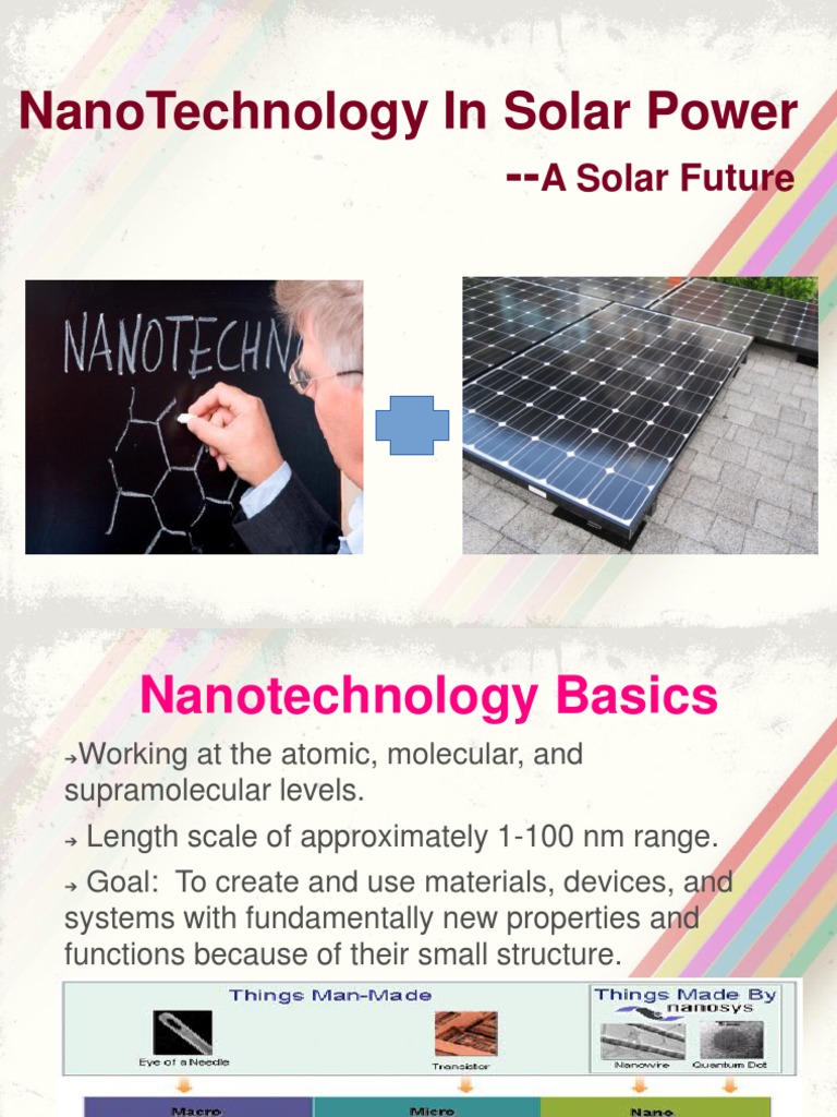 Nanotechnology in Solar Power | PDF