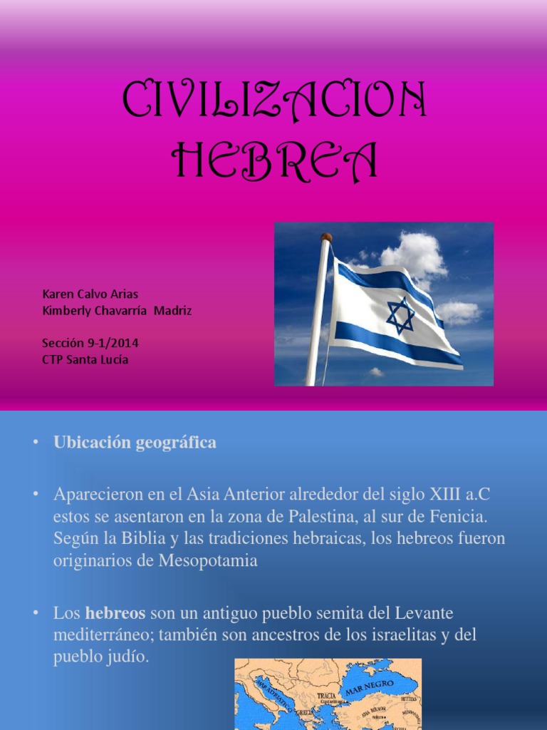 Civilizacion Hebrea | PDF | Lenguaje hebreo | Judios y judaísmo
