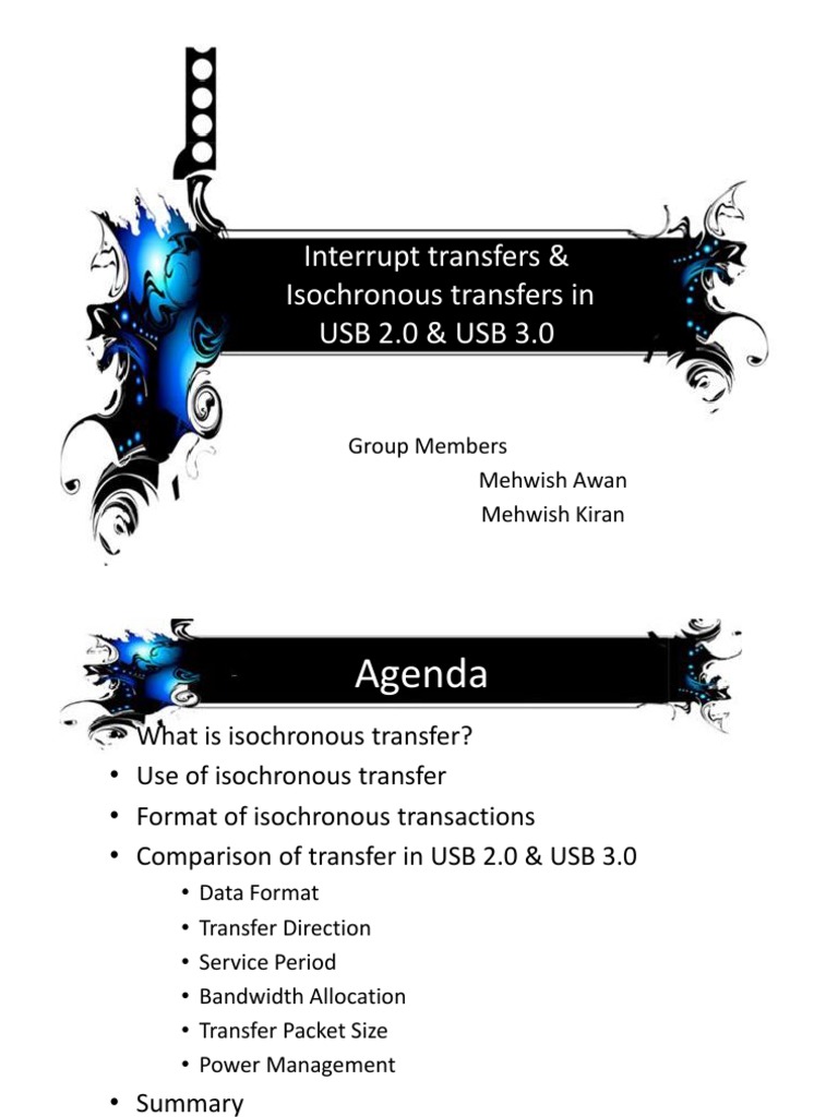 Isochronous and Interrupt Transfers in Usb3 and Usb2 | PDF | Usb ...